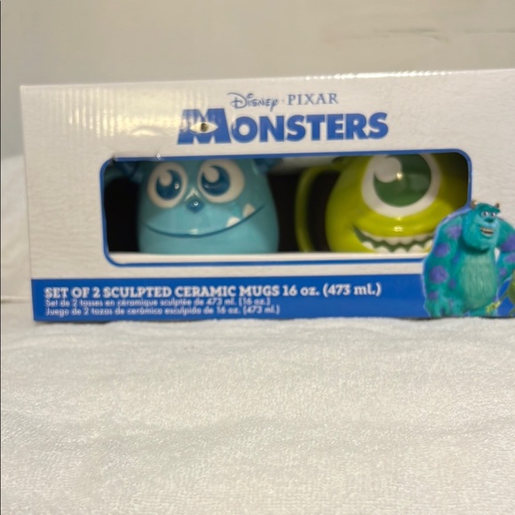 Pixar | Kitchen | Disney Pixarmonsters Monsters Inc Sculptured Mugs ...